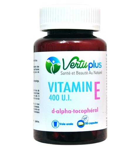 Vertu Plus Vitamine E 50 Capsules Parabioty
