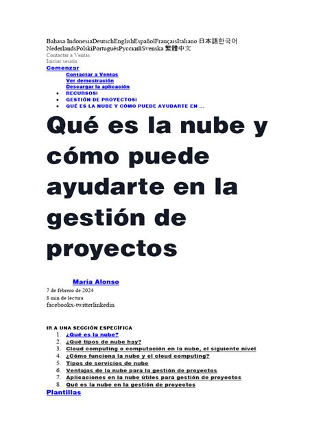 Nube Descargar Gratis Pdf Computación En La Nube Servidor Computación