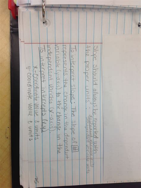 Interpreting Slope And Intercepts Mrs Whiteheads Math