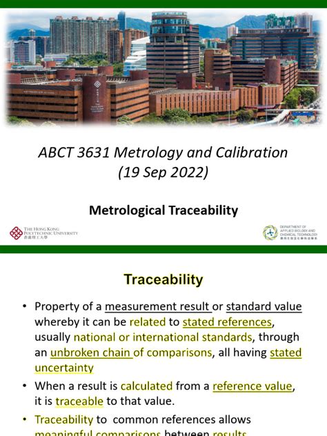 Abct3631 Metrological Traceability Download Free Pdf Calibration