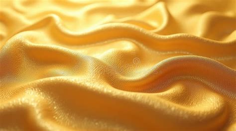 Luxurious Golden Metallic Fabric With Smooth Flowing Texture Stock Illustration Illustration