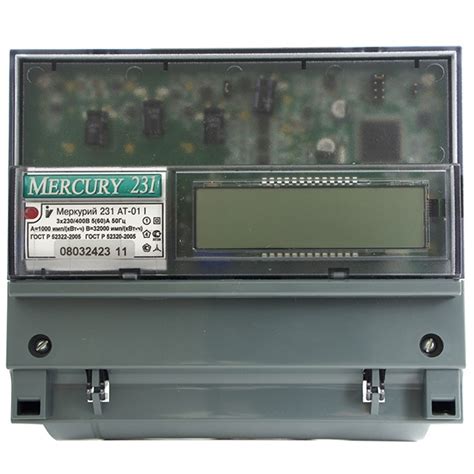 Электросчетчик Меркурий-231 AT-01I 5-60А 230/400В многотарифный на din ...