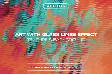 premium vector art with glass lines effect