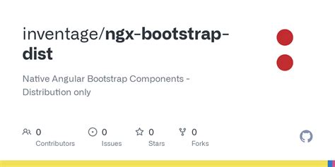 GitHub Inventage Ngx Bootstrap Dist Native Angular Bootstrap Components Distribution Only