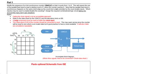 Part Modify The Sequence Of A Bit Synchronous Chegg Com