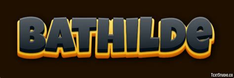 Bathilde Effet De Texte Et Design De Logos Prénom