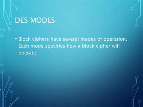 Data Encryption Standard Des Pptx