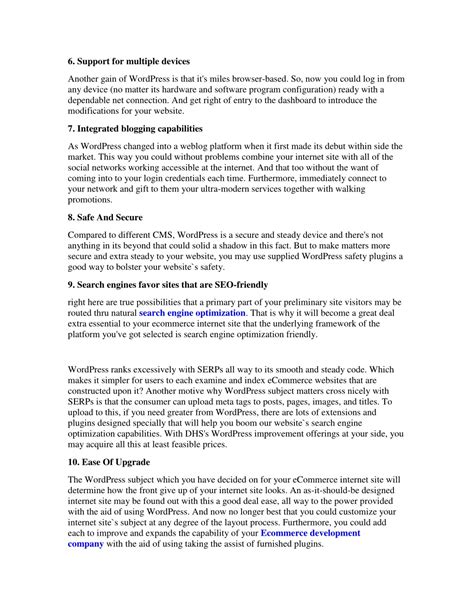 Ppt Here Are 10 Benefits Of Using Wordpress For Your E Commerce