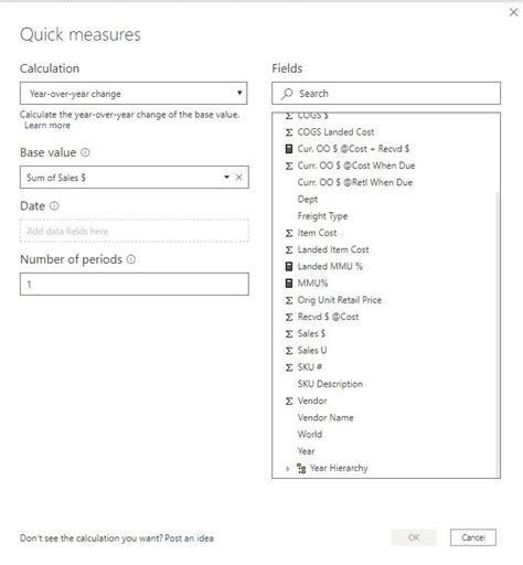Solved Yoy Quick Measure Date Issue Microsoft Fabric Community