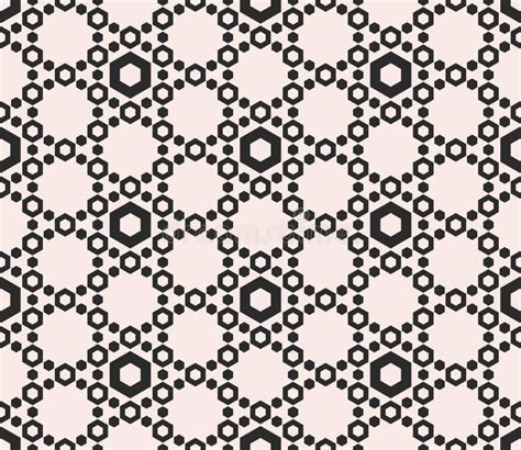 Vector Hexagons Texture Geometric Seamless Pattern With Perforated Hex Stock Vector
