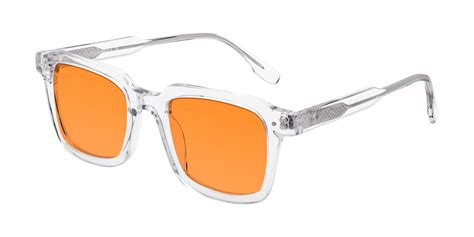 Clear Bifocal And Progressive Acetate Square Tinted Sunglasses With