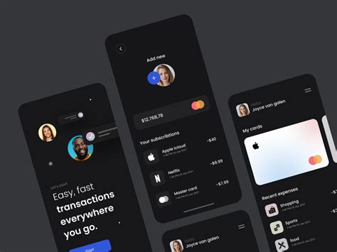 Wallet App Dark Ui By Noa Carmel On Dribbble