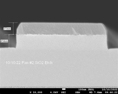 test data of etching sio2 with chf3 cf4 ucsb nanofab wiki