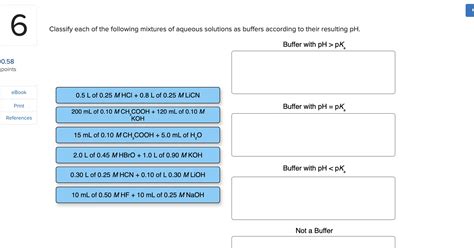 Solved Classify Each Of The Following Mixtures Of Aqueous