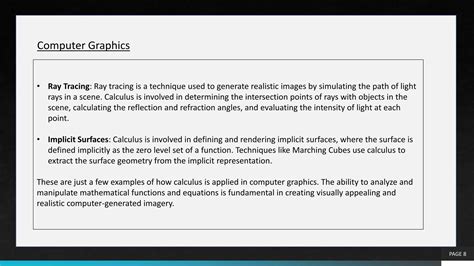 Application Of Calculus In Computer Sciencepptx