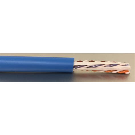 Cable Cat 6a Plenum Unshielded 4 Pair Blue Cablelan