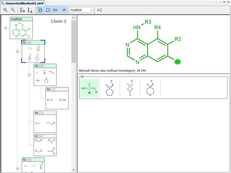 Markush Editor User Guide Chemaxon Docs