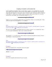 Graphing Real Numbers On The Number Line Pdf Graphing Real Numbers On The Number Line A To