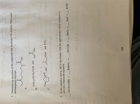 Solved 5 Determine The Structures Of The Compounds That