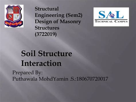 Soil Structure Interaction Pptx
