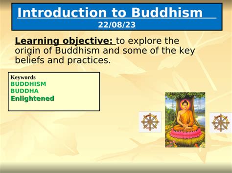 Introduction To Buddhism Teaching Resources