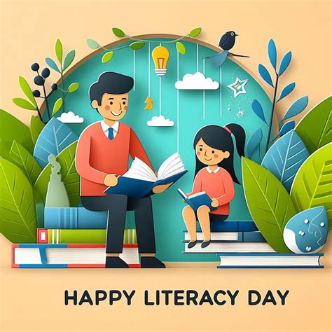 Background Of Literacy Day Premium Ai Generated Image