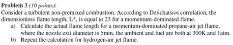 Solved Consider A Turbulent Non Premixed Combustion