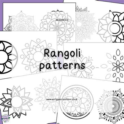 Rangoli Patterns Early Years Outdoor
