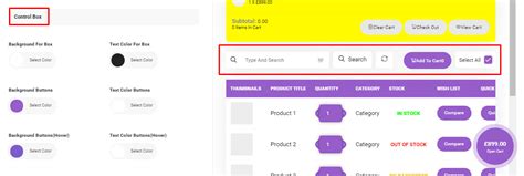 how to create custom template for woocommerce product table