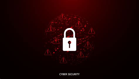 Abstract Dot Network Circle Digital Cyber Security Padlock Connection And Communication
