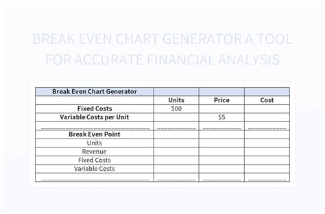 Free Even Chart Templates For Google Sheets And Microsoft Excel Slidesdocs