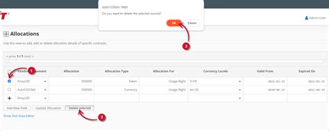 Managing Allocations Open It Online Documentation