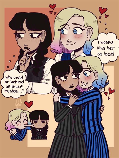Wenclair Wednesday 1 2 Wednesday Comic Wednesday X Enid Fanart