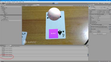 Virtual Buttons In Augmented Reality With Vuforia And Unity Images