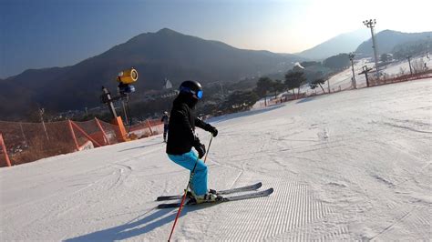 스키지도자연맹 스키지도자 레벨1 테스트 준비 강습영상 지산 성인 스키레슨 Youtube