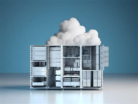 Premium Ai Image Cloud Data Storage Database Cloud Computing Concept