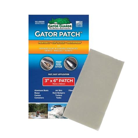 T H Marine Supplies Gator Guard Gator Patch Fiberglass Reinforced Repair Patch Military