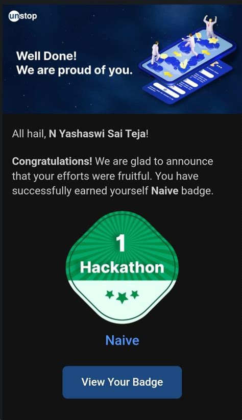 Yashaswi Sai Teja Nukella On Linkedin Unstop Coding