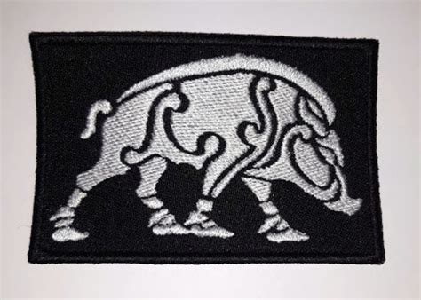 Celtic Boar Embroidered Patch Buy3 Get4 24 X 36 Inch Etsy