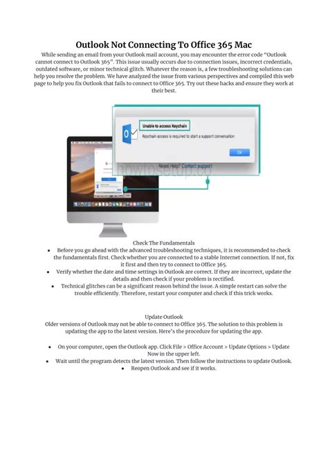 Ppt Outlook Not Connecting To Office 365 Mac Powerpoint Presentation Id 12083226