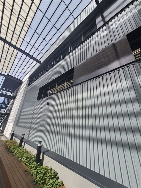 Metal Roof Cladding With Plants