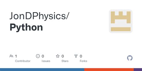 GitHub JonDPhysics Python