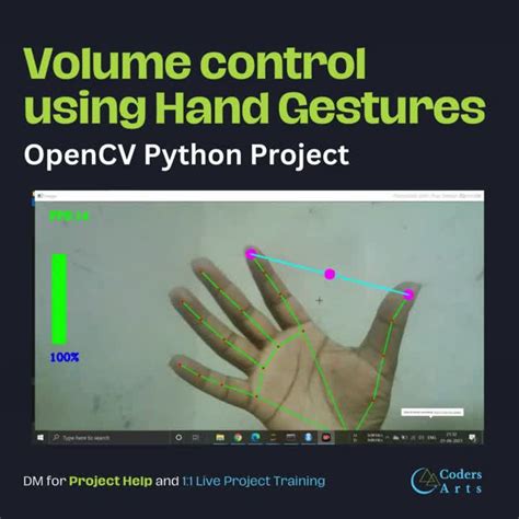 Codersarts On Linkedin Volume Control Using Hand Gestures Opencv Python Project