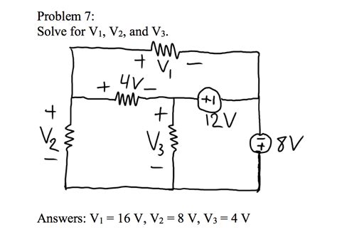 Solved Solve For V 1 V 2 And V 3 Chegg Com