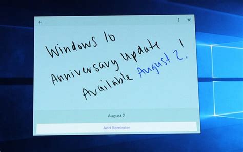 Windows Anniversary Update Available August