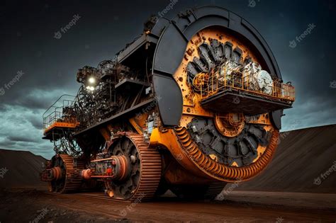 Premium Photo Industry Mining Equipment For The Transportation Of Minerals From Coal Mine