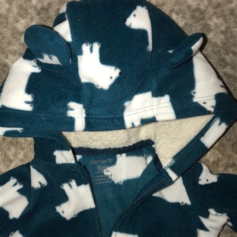 Carters Jackets And Coats Carters 3m Polar Bear Fleece Hooded Jacket
