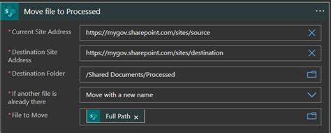 Logic Apps Sharepoint Connector Move File With New File Name Stack