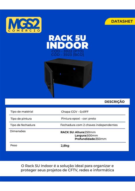 Mini Rack 5u Mgs2 Comercio
