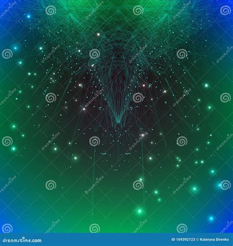 data sorting abstract vector illustration futuristic hud stock